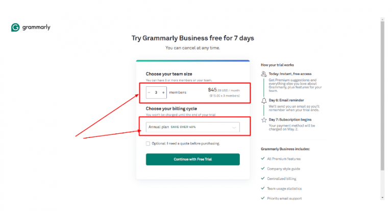 Grammarly Premium Free Trial (2025) - 7 Days Offer